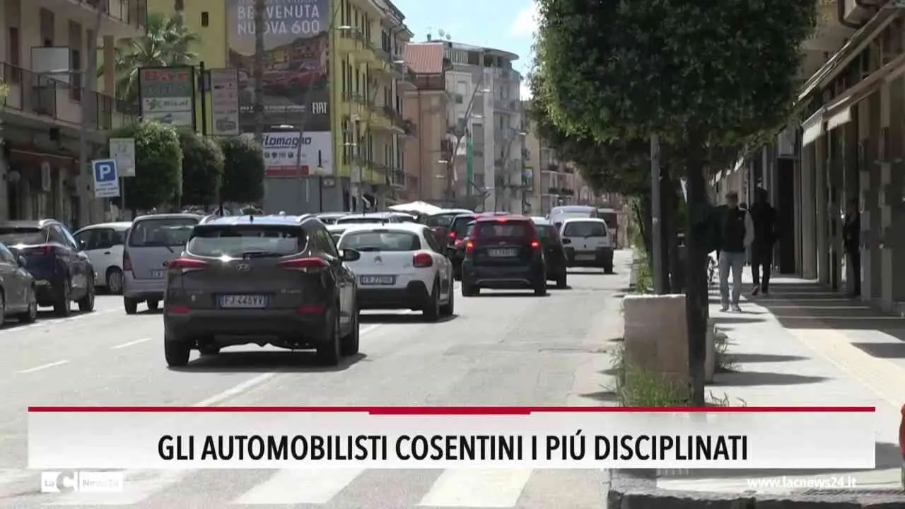 Gli automobilisti cosentini i più disciplinati