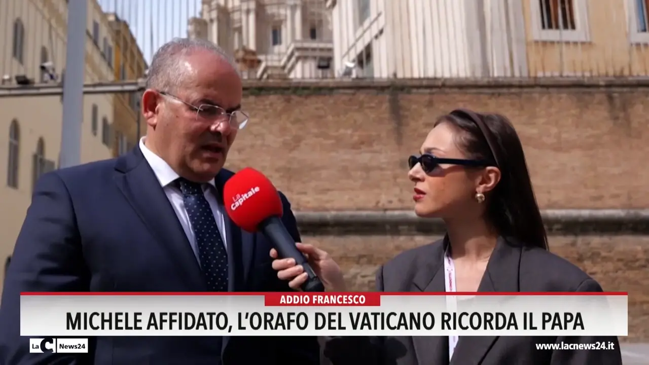 Michele Affidato, l'orafo del Vaticano ricorda il Papa