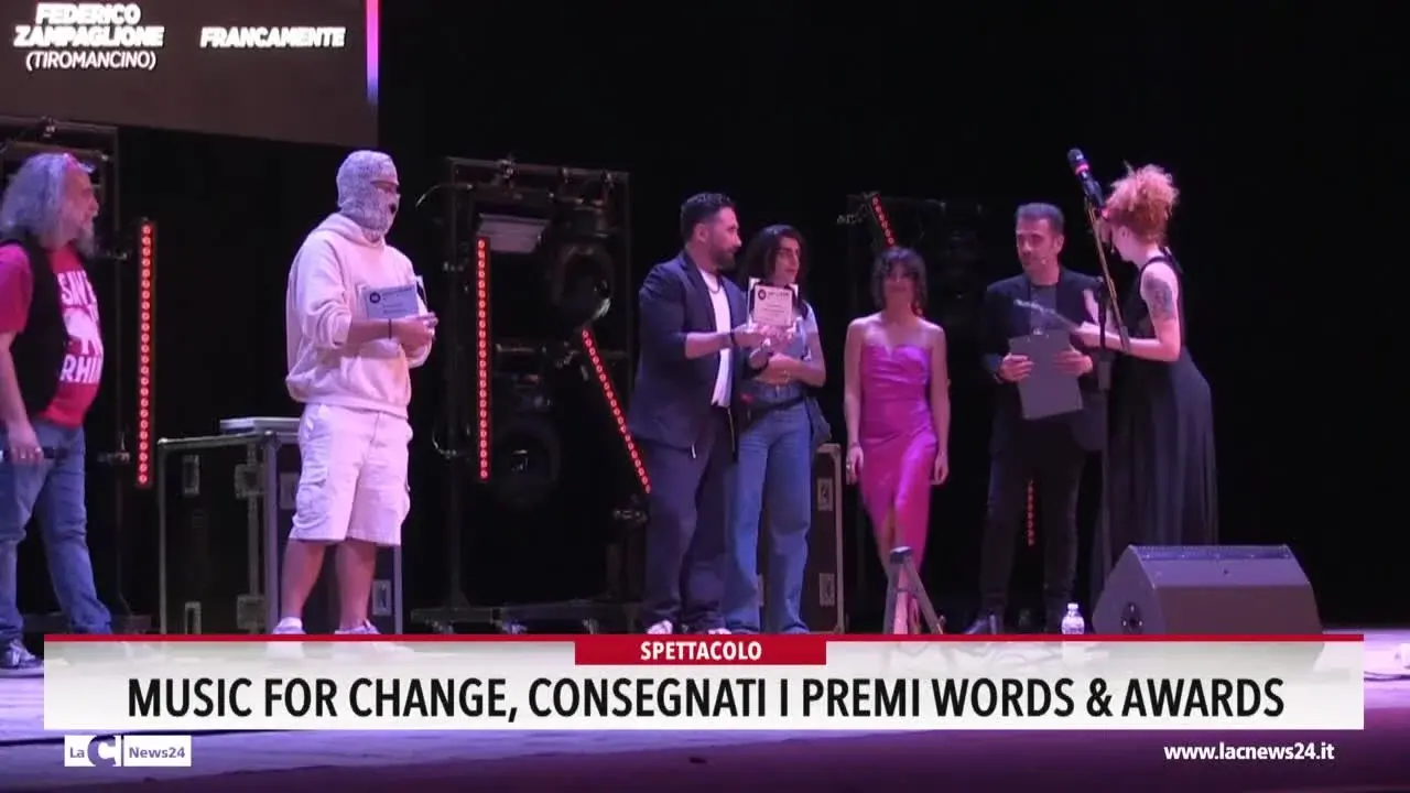 Music for change, consegnati i premi Words e Awards