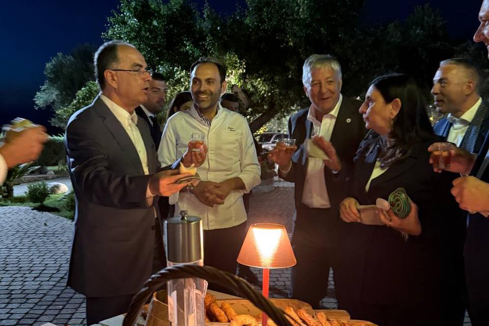 A Tenuta Contessa a Lattarico il Presidente dell'Albania Bajram Begaj