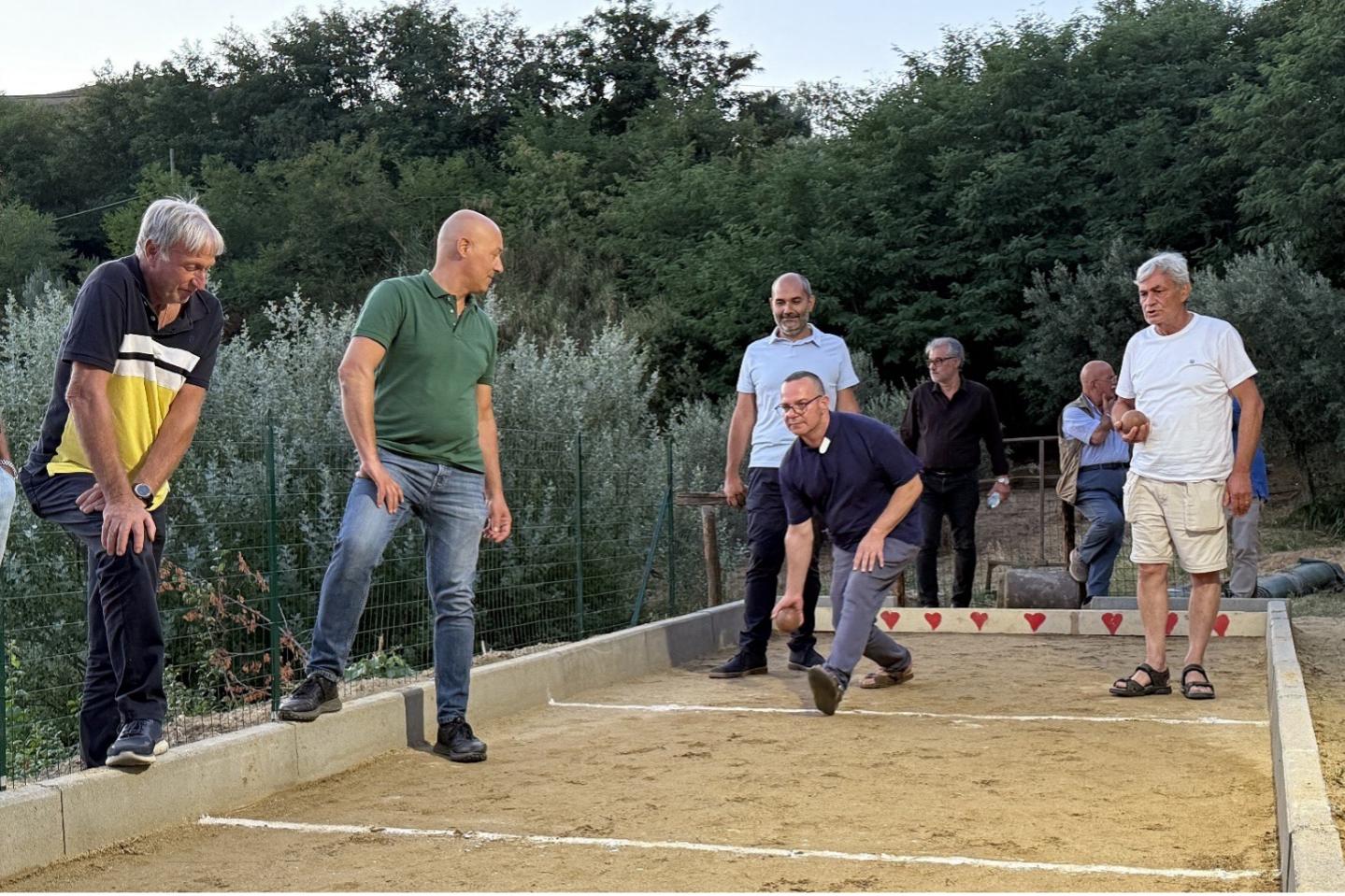 Rose, inaugurato il nuovo campo di bocce del Circolo pensionati “G. Argento”
