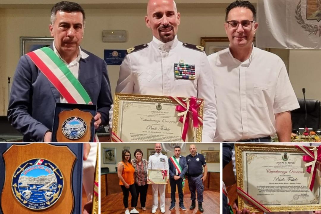 Zungri, l’ufficiale vibonese Paolo Fedele cittadino onorario