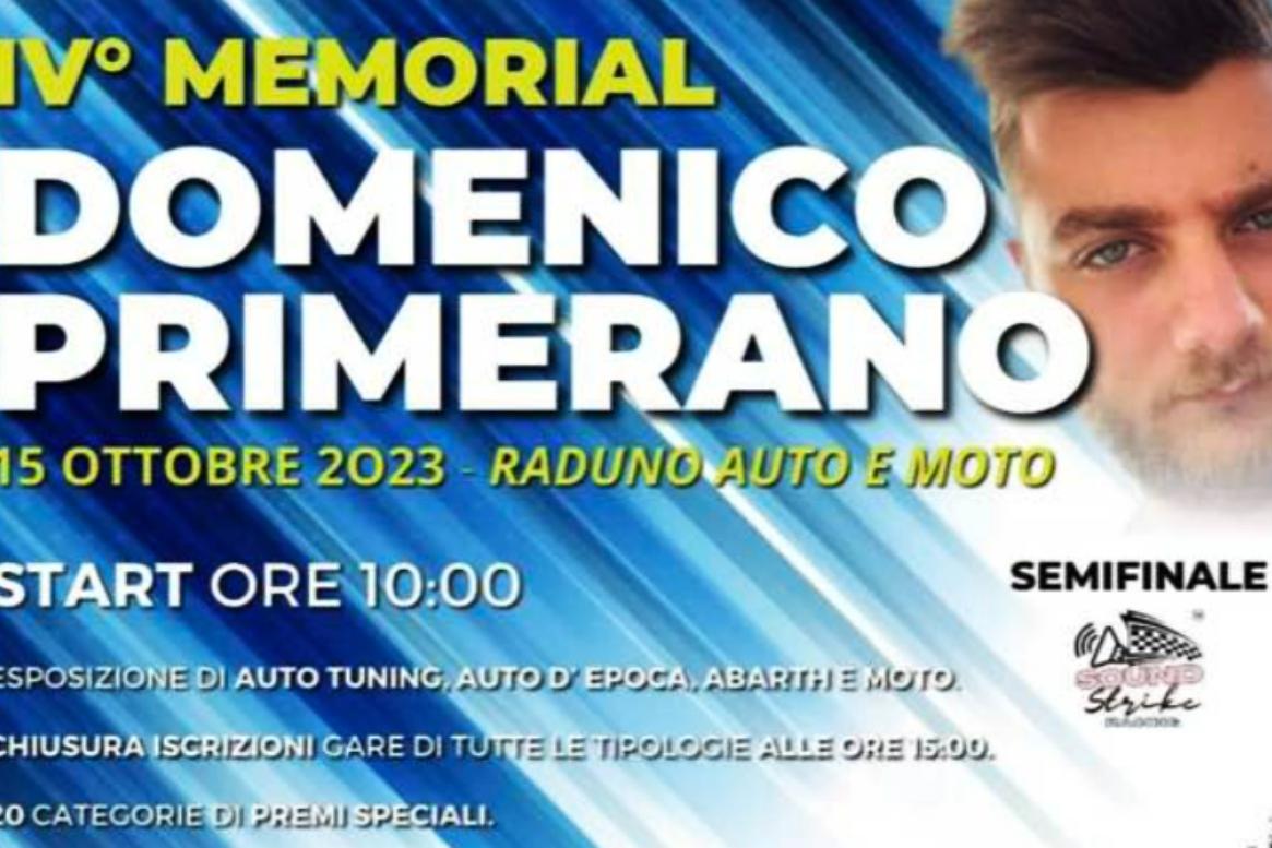 Portosalvo, un raduno di auto e moto per ricordare Domenico Primerano