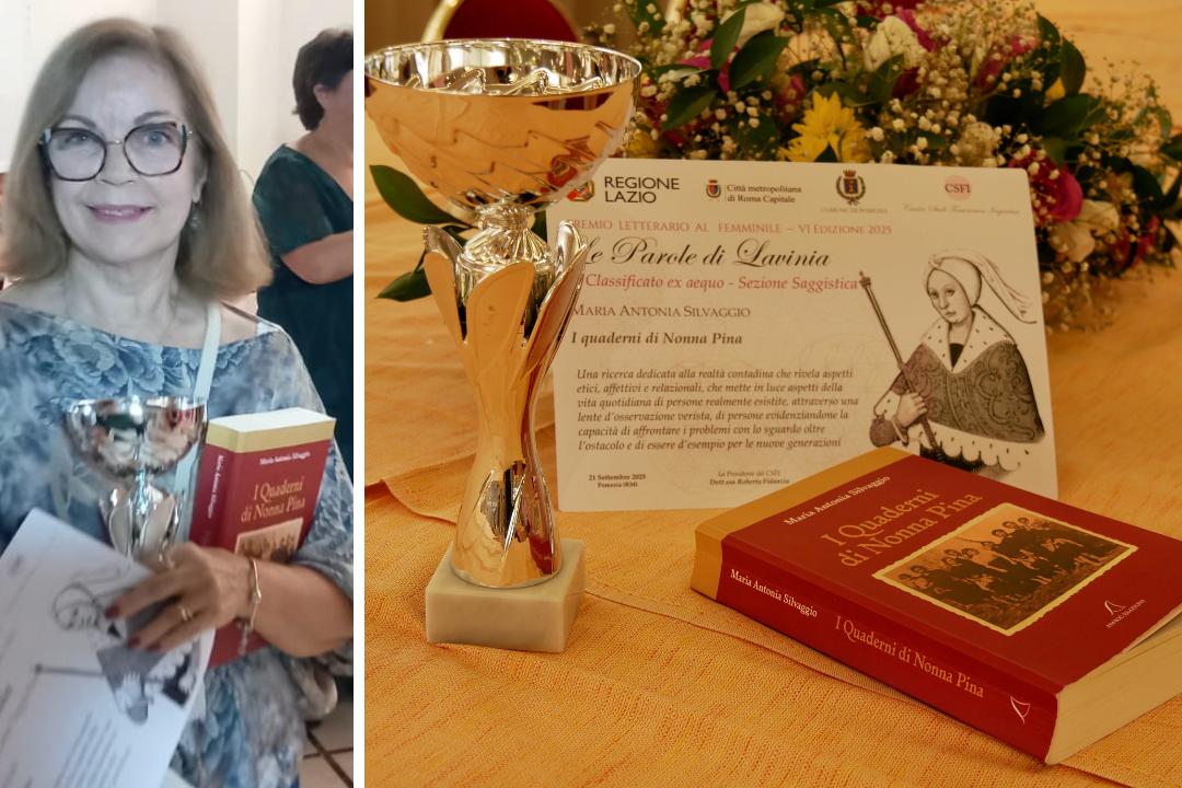 Il libro della vibonese Silvaggio premiata a Pomezia