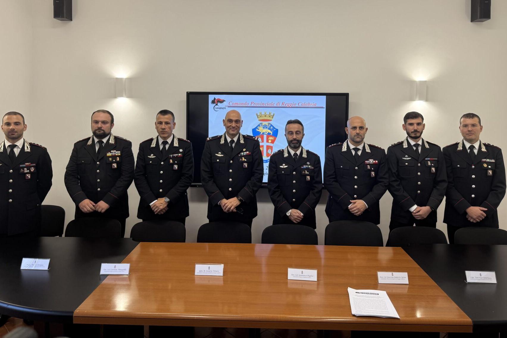 Carabinieri Reggio Calabria, presentazione nuovi ufficiali destinati al ...