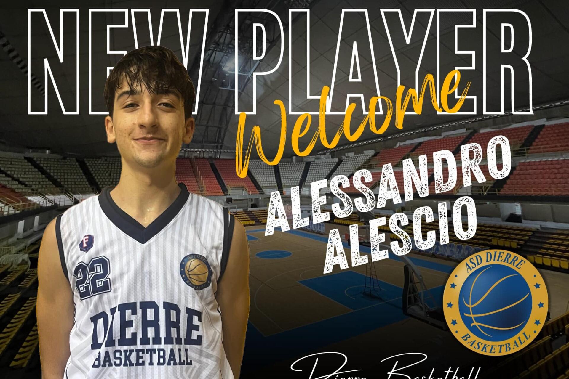 Alessandro Alescio firma con la Dierre Basketball Reggio Calabria