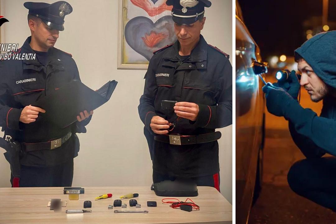 Vibo, a caccia d'auto con chiavi alterate e attrezzi da scasso