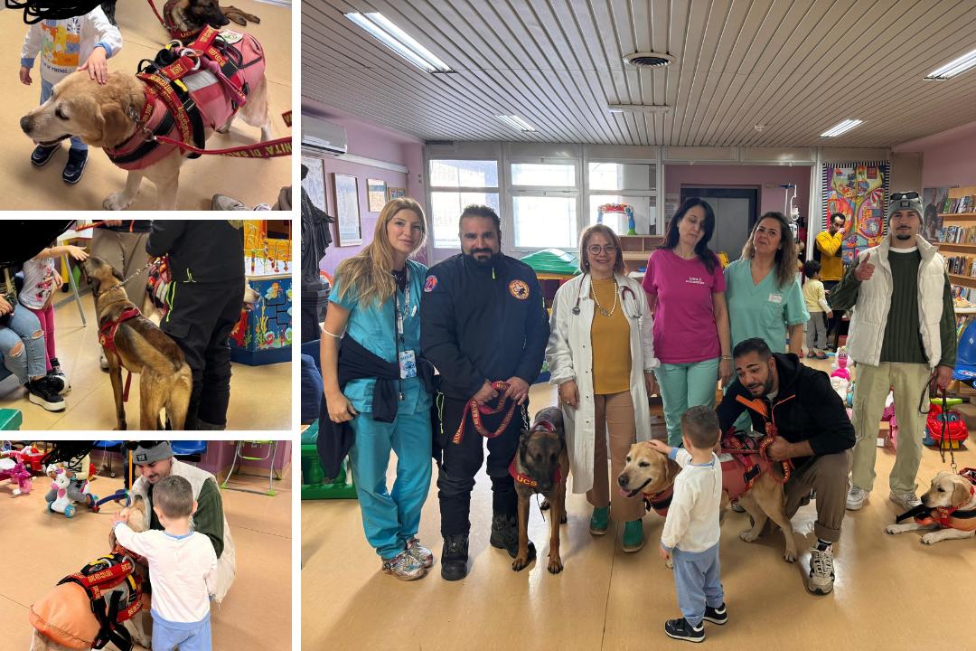 Visita a quattro zampe all’ospedale di Lamezia: così Mae, Lily e ...